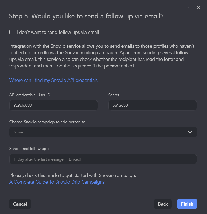 Invite and reach out via LinkedIn and email template – Linked Helper
