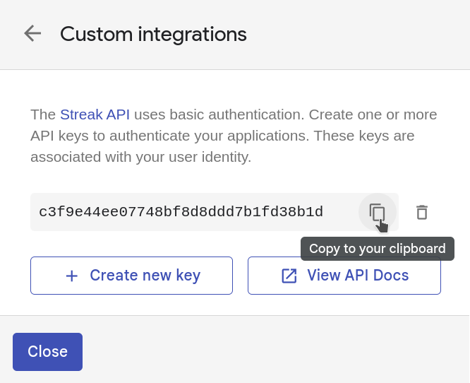 Integration with Streak CRM – Linked Helper