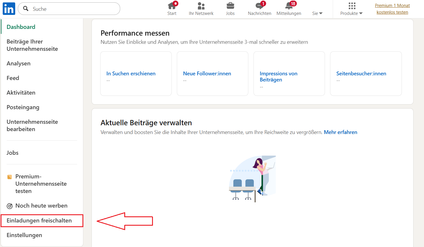 Organisation zum Folgen einladen – Wissensdatenbank
