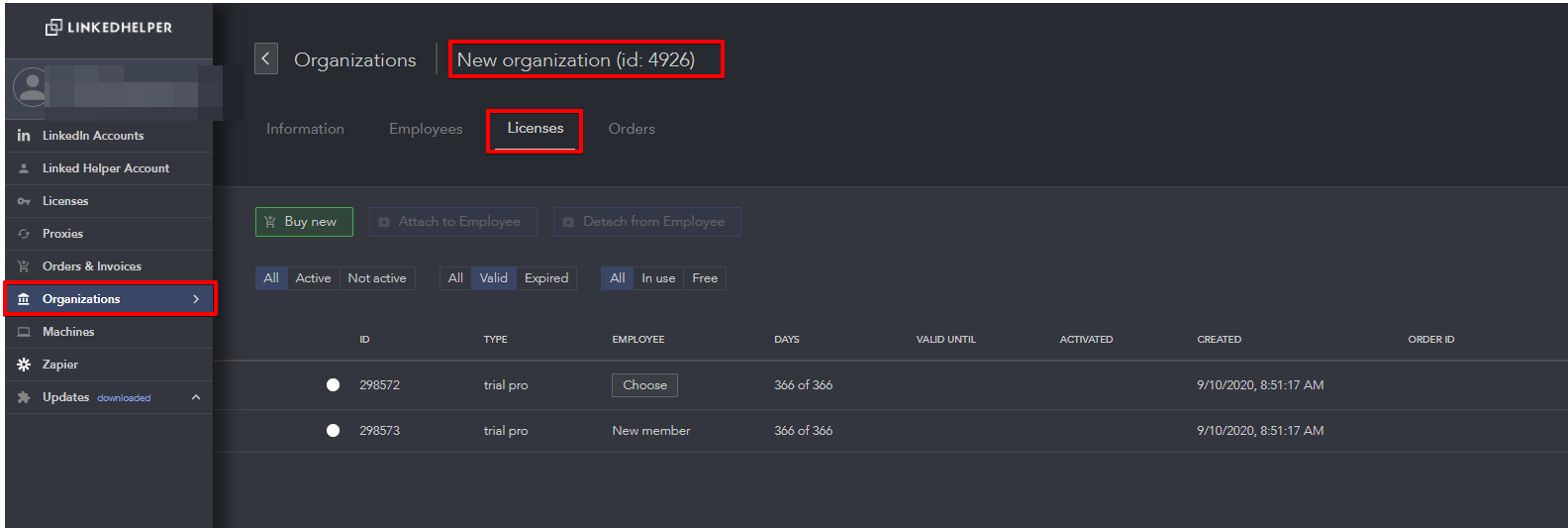 How to switch a license between your employees – Linked Helper