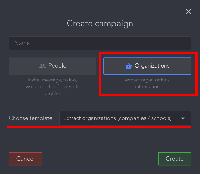 Organizations extractor – Linked Helper