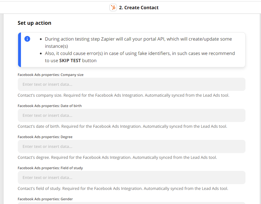 How to send profiles to Hubspot via Zapier Webhook – Linked Helper