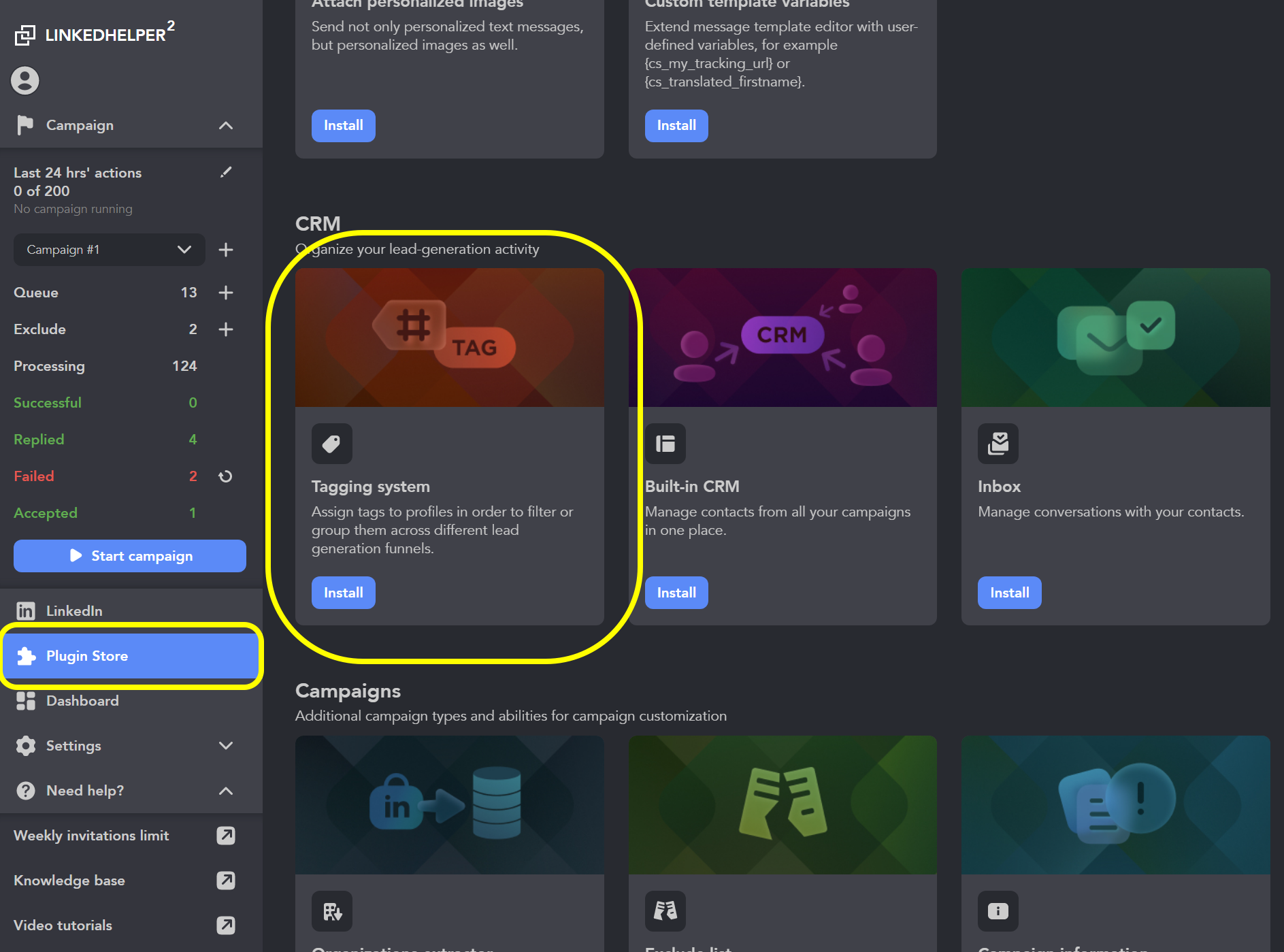 Tagging system plug-in – Linked Helper