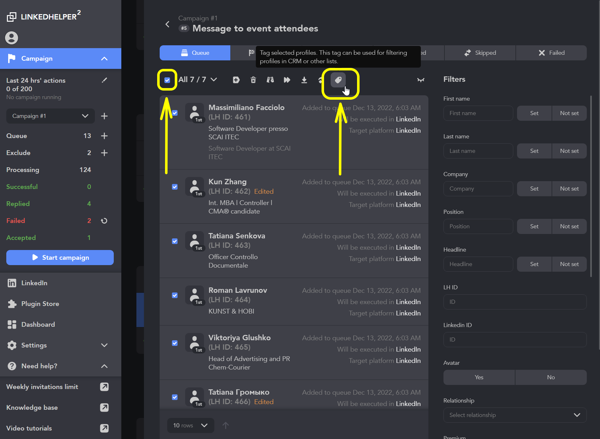 Tagging system plug-in – Linked Helper