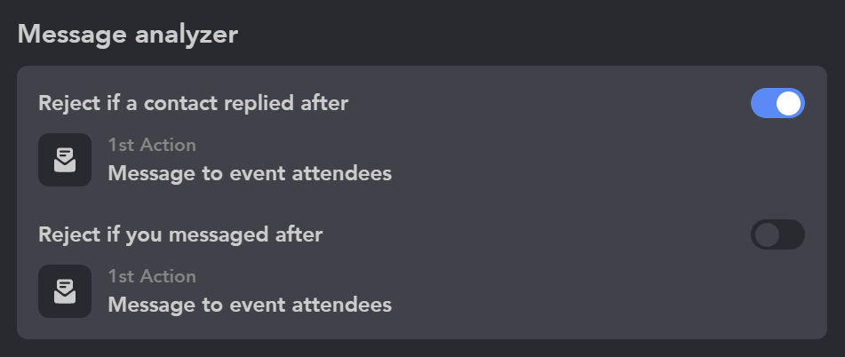 Message to event attendees – Linked Helper