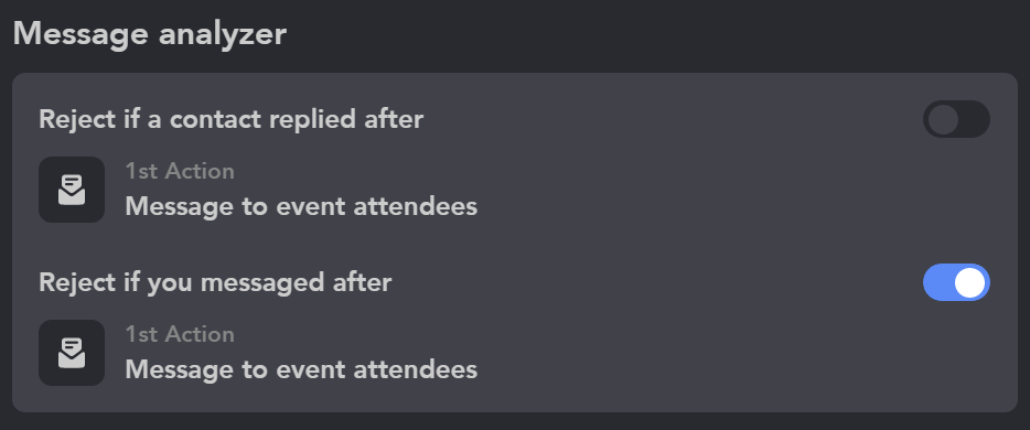 Message to event attendees – Linked Helper