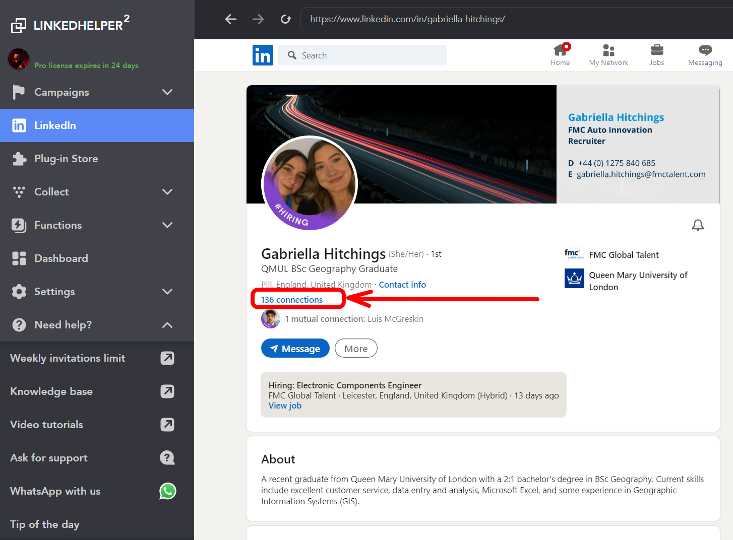 How to exclude connections of a certain connection. – Linked Helper