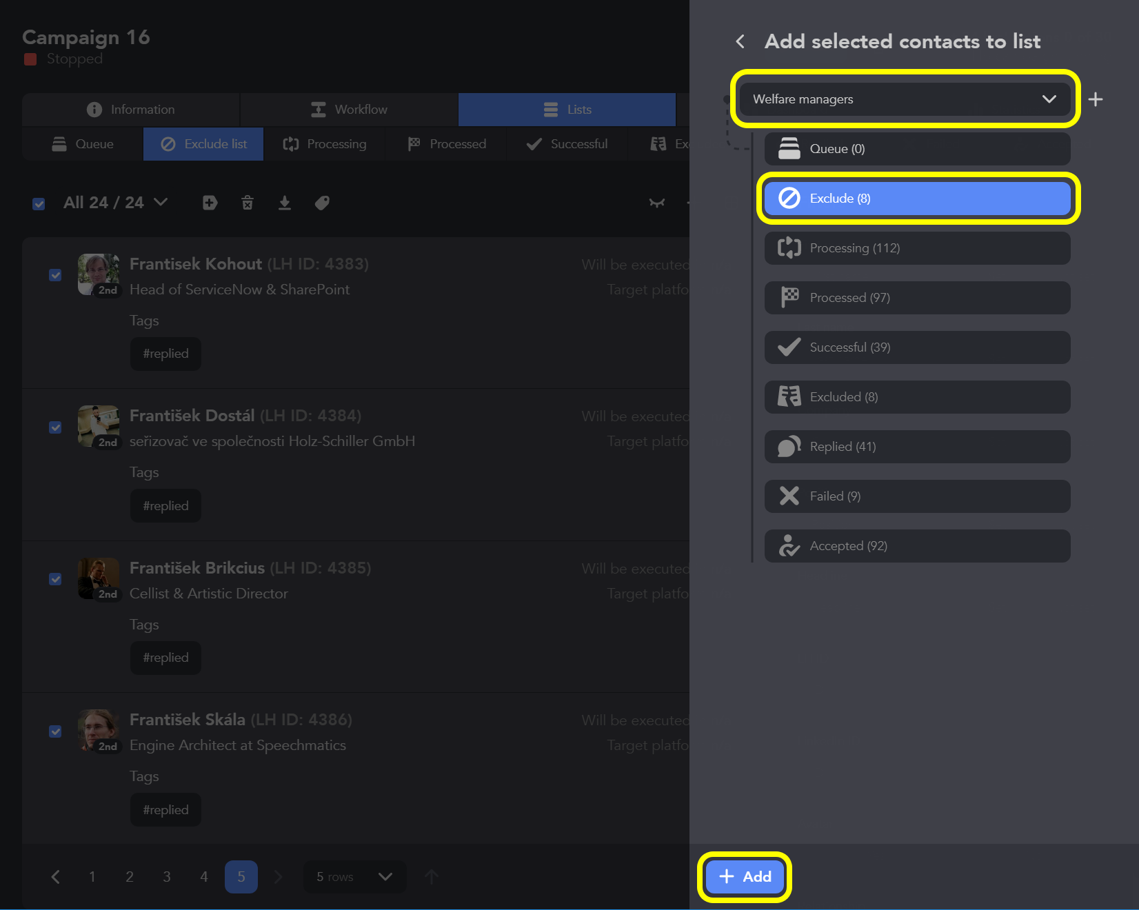 Linked Helper lists explained – Linked Helper