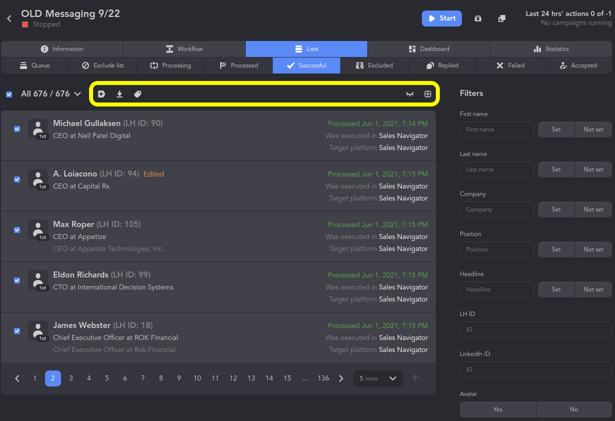 Linked Helper lists explained – Linked Helper