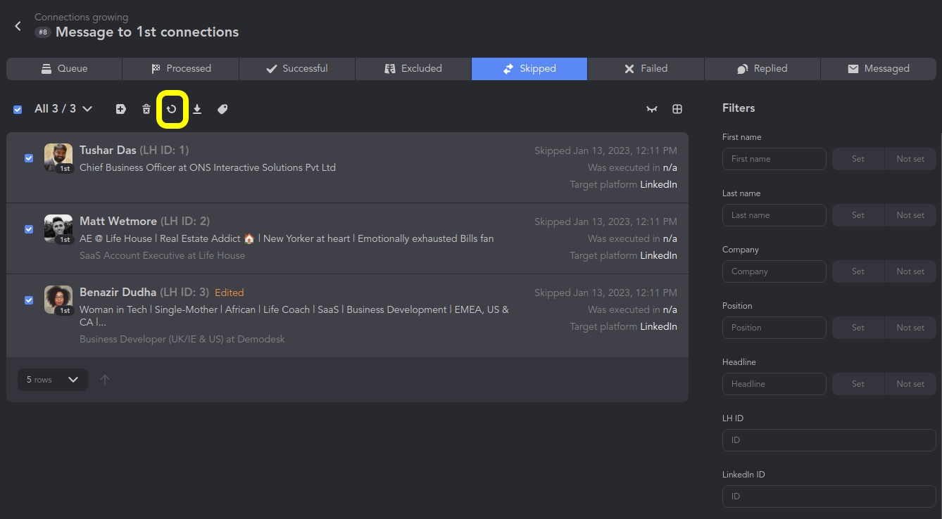 Linked Helper lists explained – Linked Helper