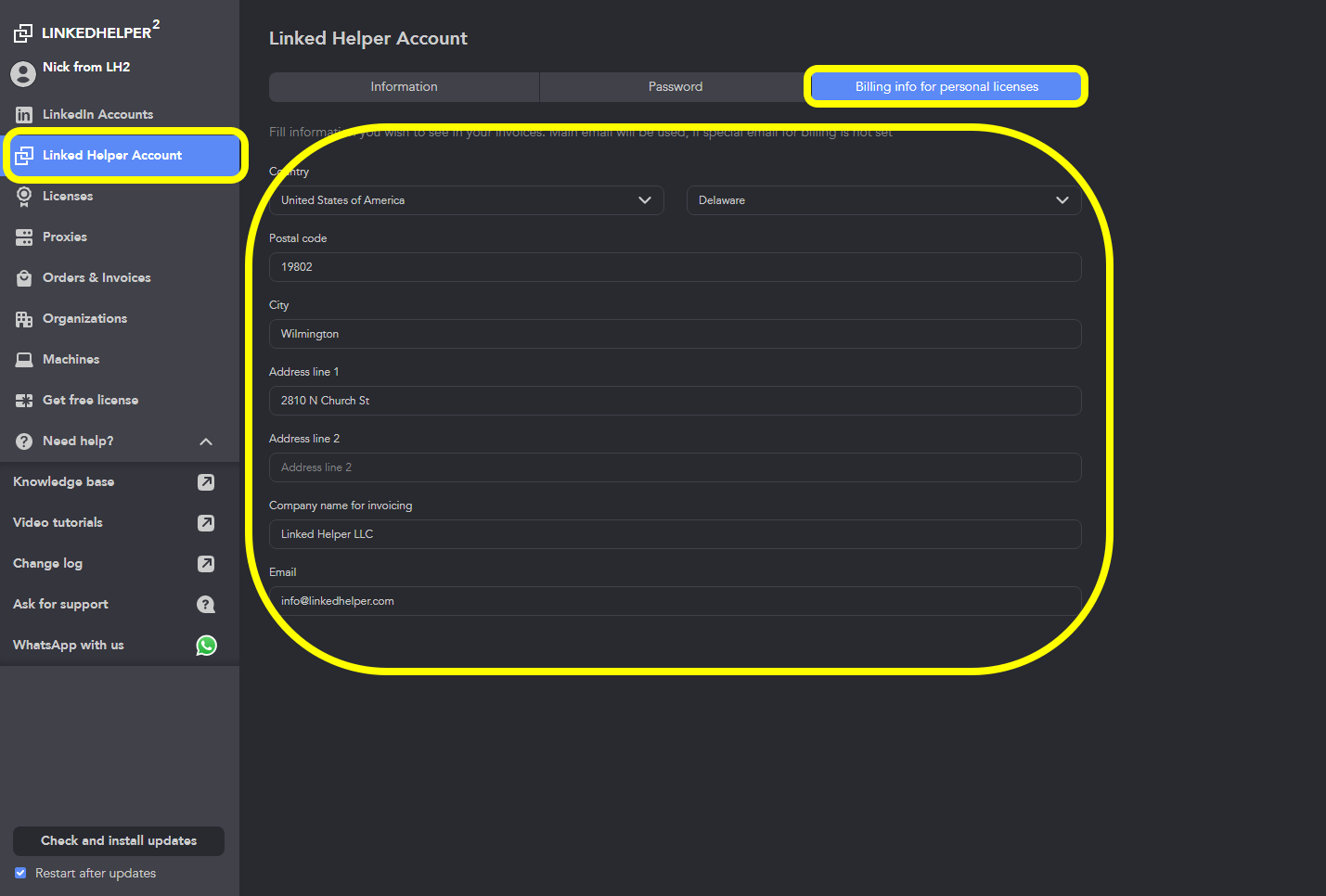 How to get invoice / receipt for paid license – Linked Helper