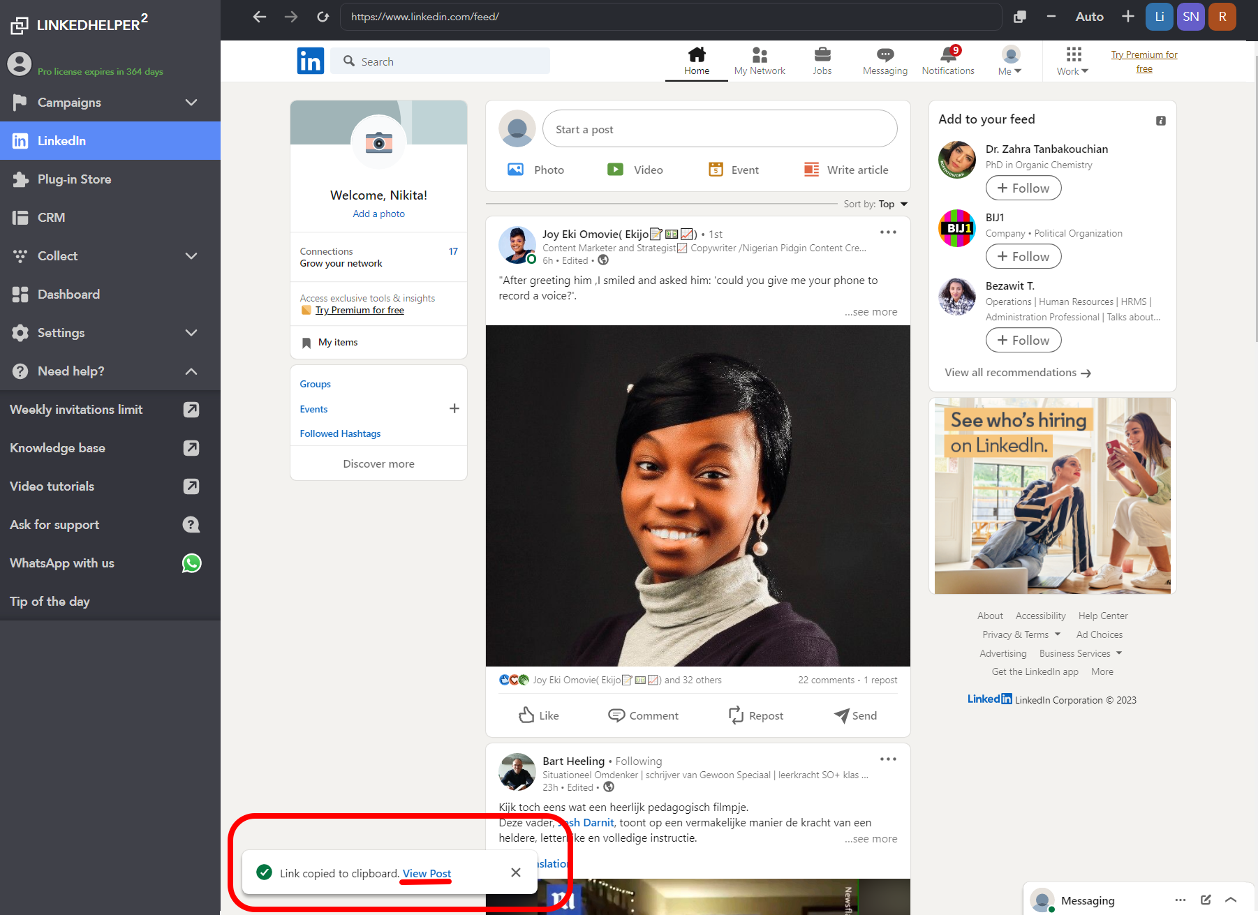 Is it possible to collect those who liked or commented post? – Linked ...